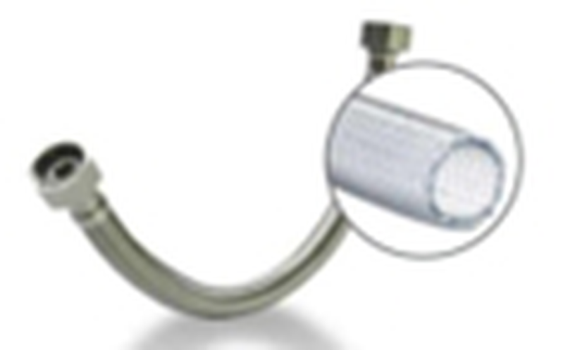 HNC 1/2x1/2" 450mm Long FxF Flexi Connector with Sleeve | Obeco